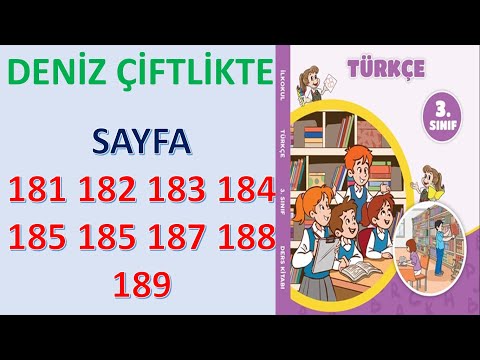 DENİZ ÇİFTLİKTE 3.SINIF TÜRKÇE KİTABI  SAYFA 181 182 183 184 185 186 187 188 189