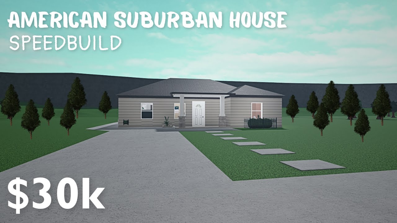 30k American Suburban House Bloxburg Speedbuild YouTube 30k-american-suburban-house-bloxburg-speedbuild-youtube