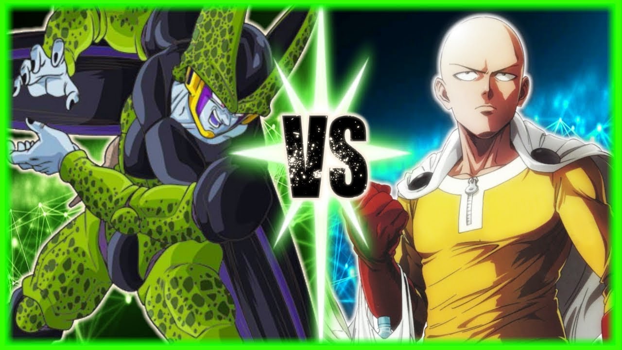 Perfect Cell Vs Saitama (One Punch Man) - YouTube