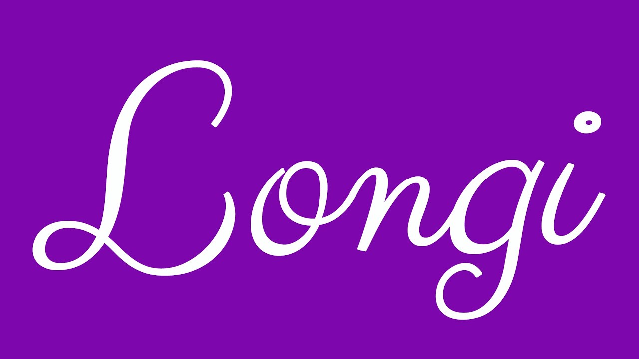 Learn how to Write the Name Longi Signature Style in Cursive Writing ...