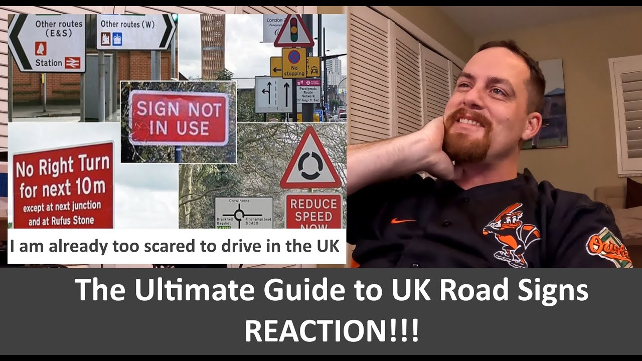 Americans React to The Ultimate Guide to UK Road Signs REACTION - YouTube