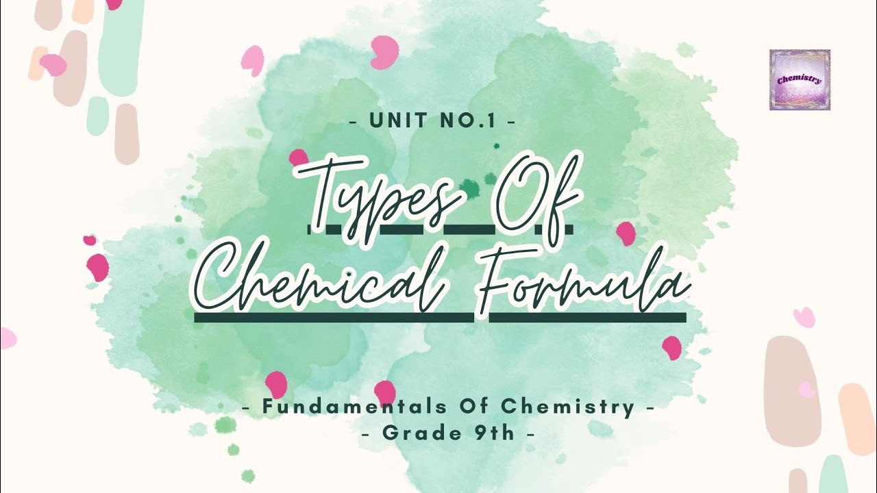 Types Of Chemical Formula | Empirical Formula & Molecular Formula ...