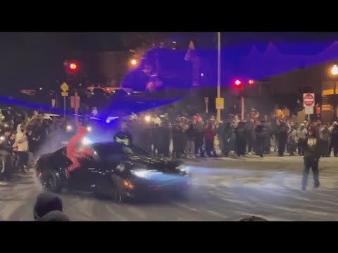 Sideshows sweep through the Bay Area overnight - YouTube