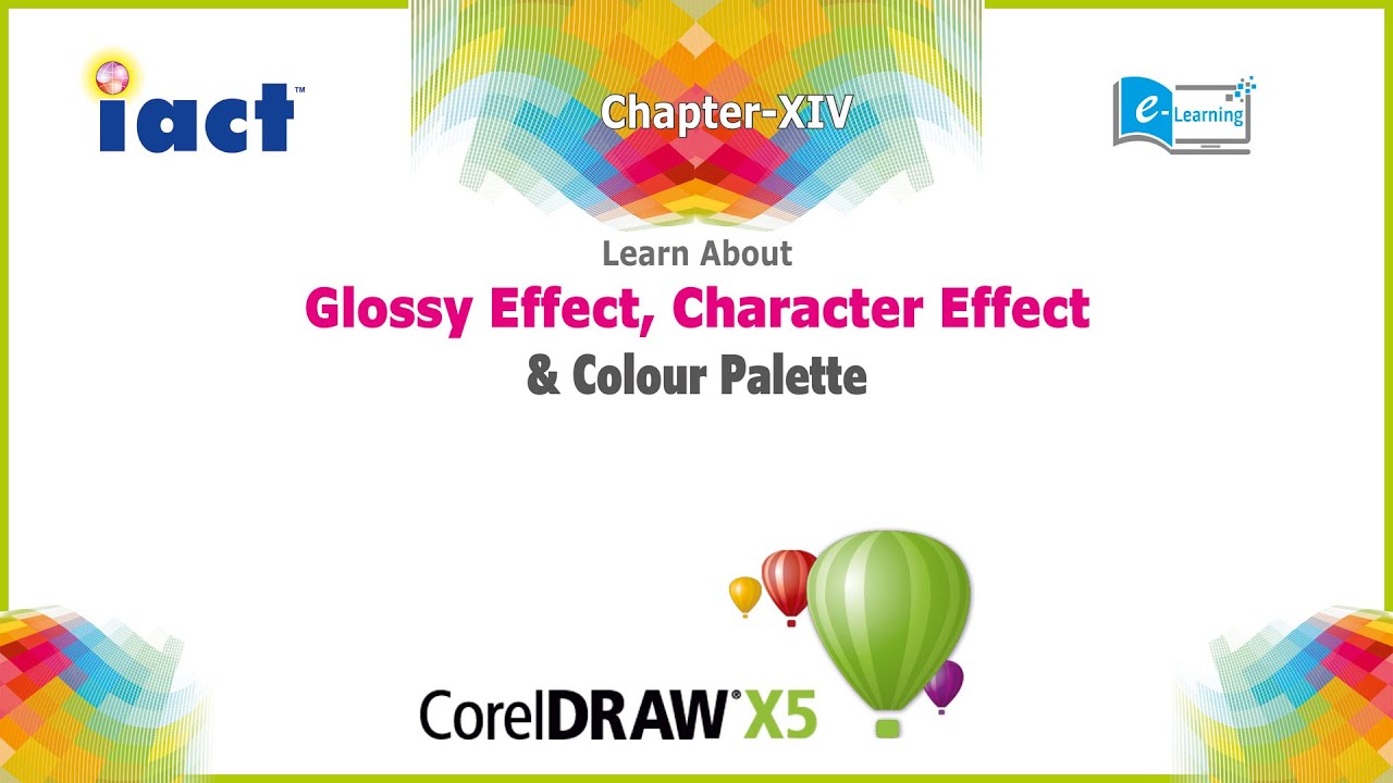 Corel Draw X5 Online Tutorials || Glossy Effect, Character Effect ...
