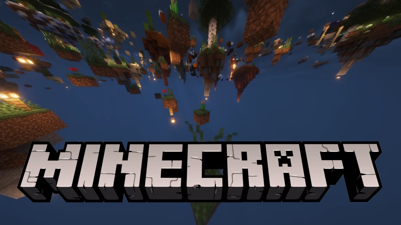 Floating Islands Minecraft shaders gameplay - YouTube