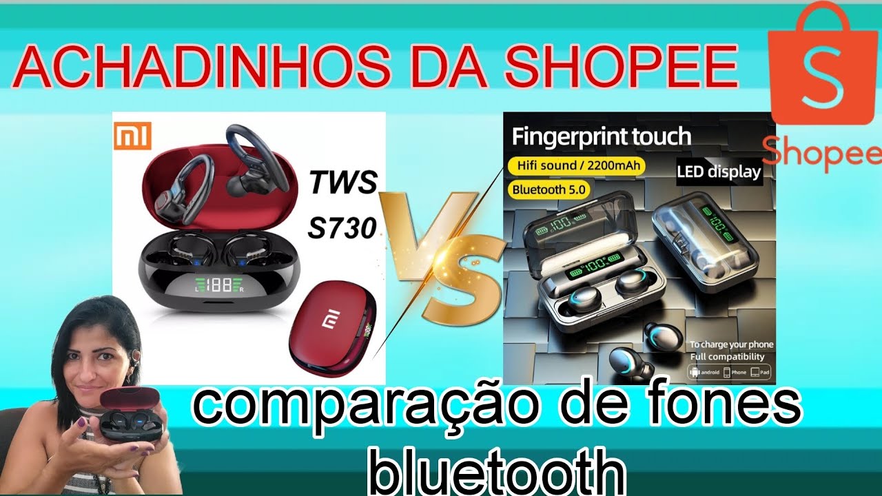 Fone bluetooth tws s730 e fone F9 / Comparação dos achados da shopee # ...