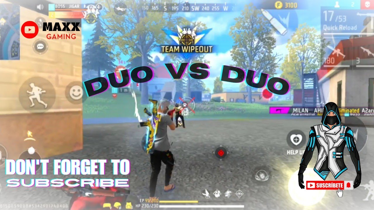 Best Duo Vs Duo Gameplay With Booyah 💥🎖 || Free Fire || MAXX GAMING ...