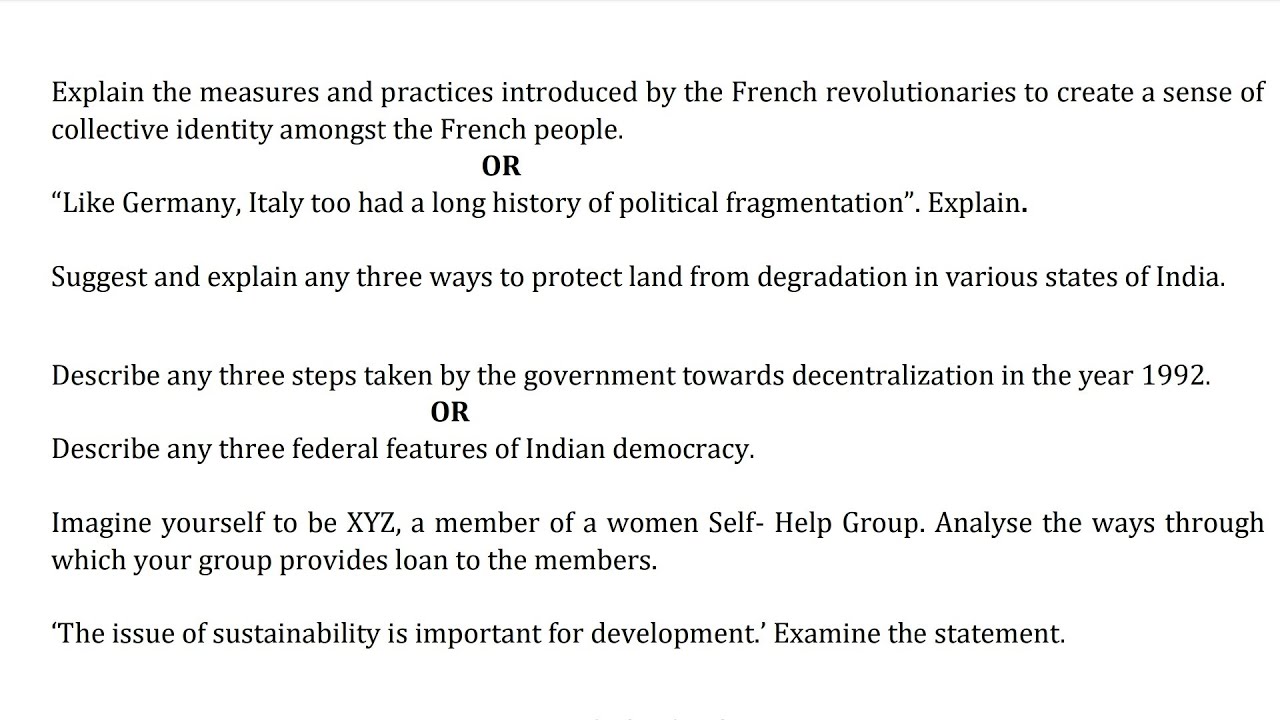 Like German and Italy too had a long history of political fragmentation ...