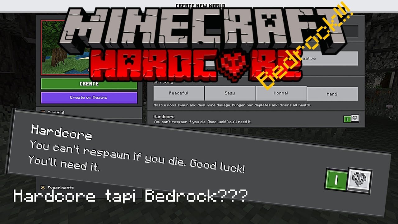 Minecraft Hardcore Bedrock :) - YouTube