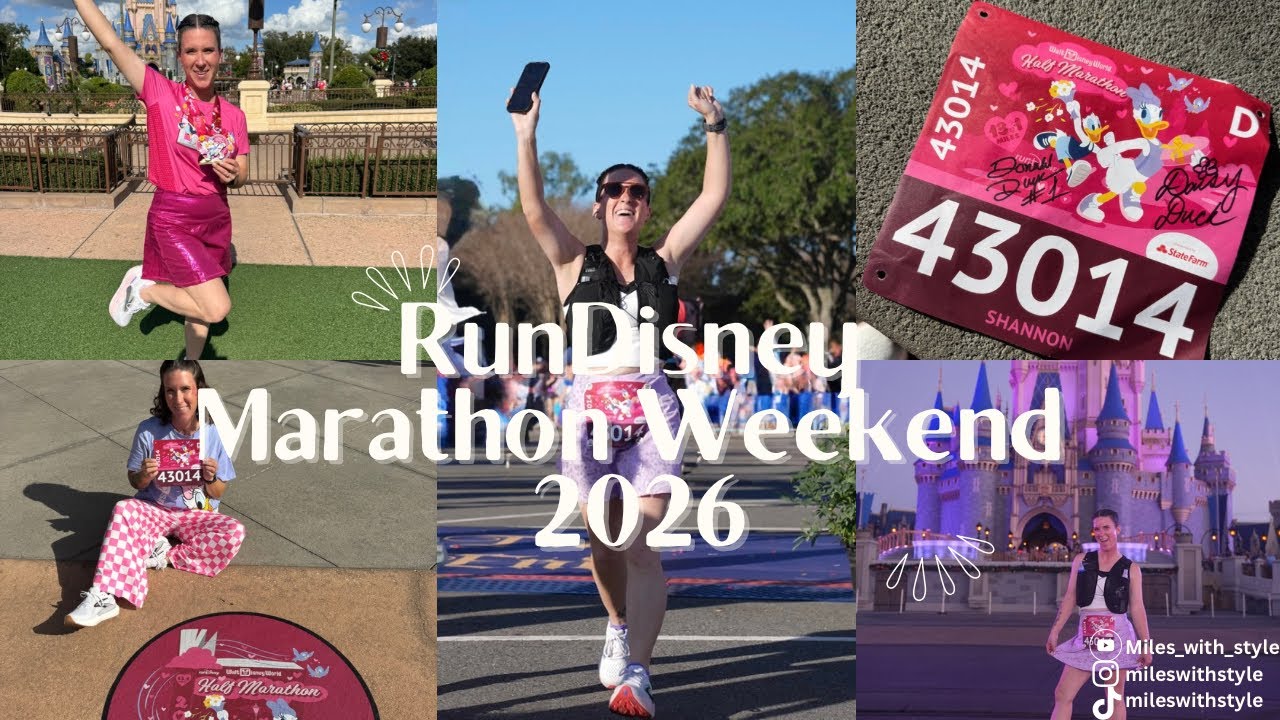 MY FIRST HALF MARATHON, RunDisney marathon weekend 2026 vlog, RunDisney ...