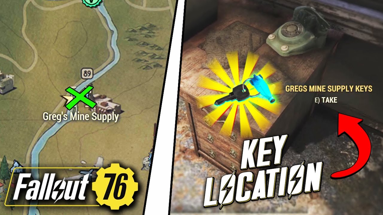 Gregs Mine Supply Keys Location (Simple Guide) - Fallout 76 ...