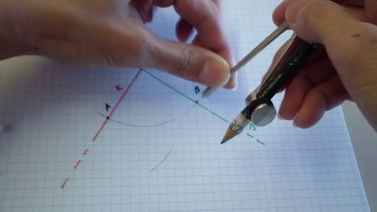 bisettrice con riga e compasso 1B 12 ottobre 2016 - YouTube