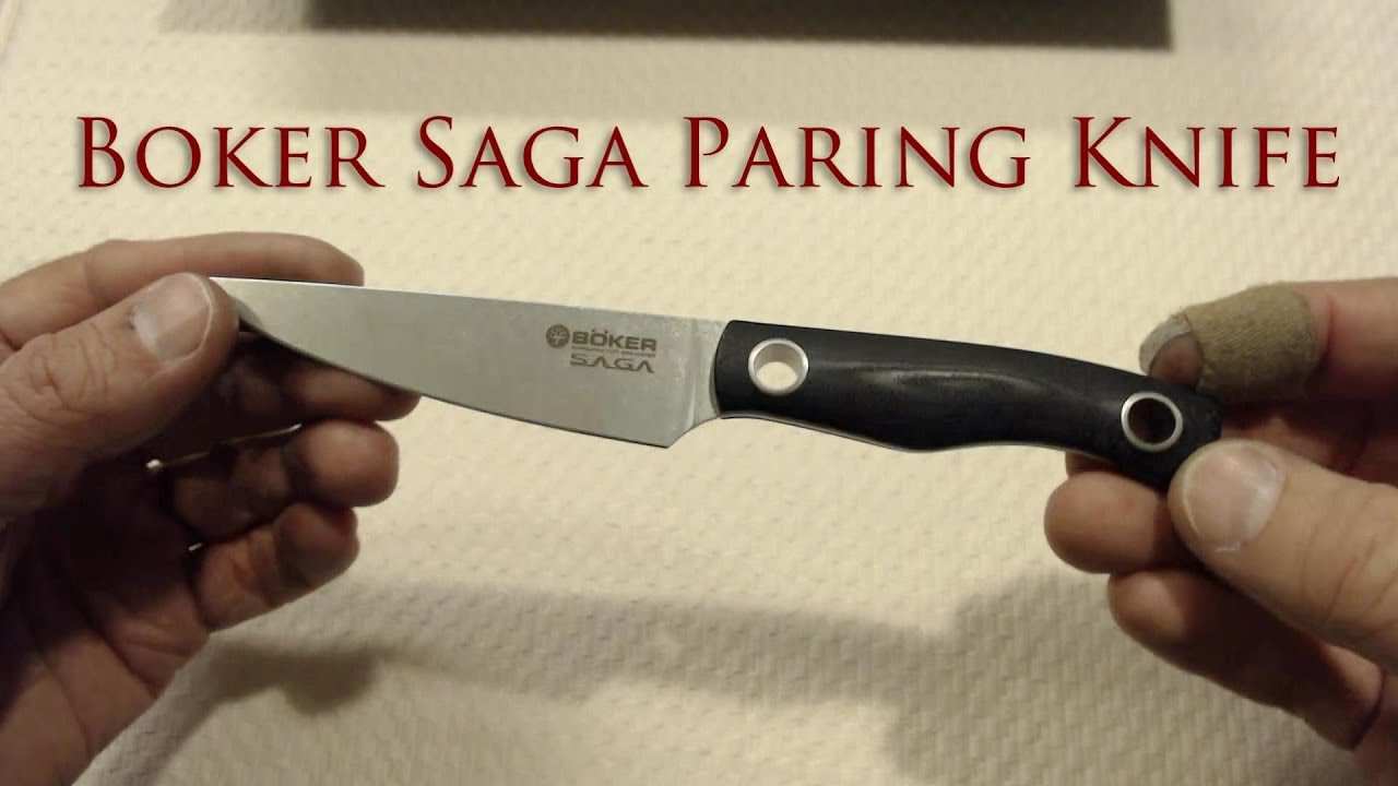 Boker Saga Paring Knife - YouTube