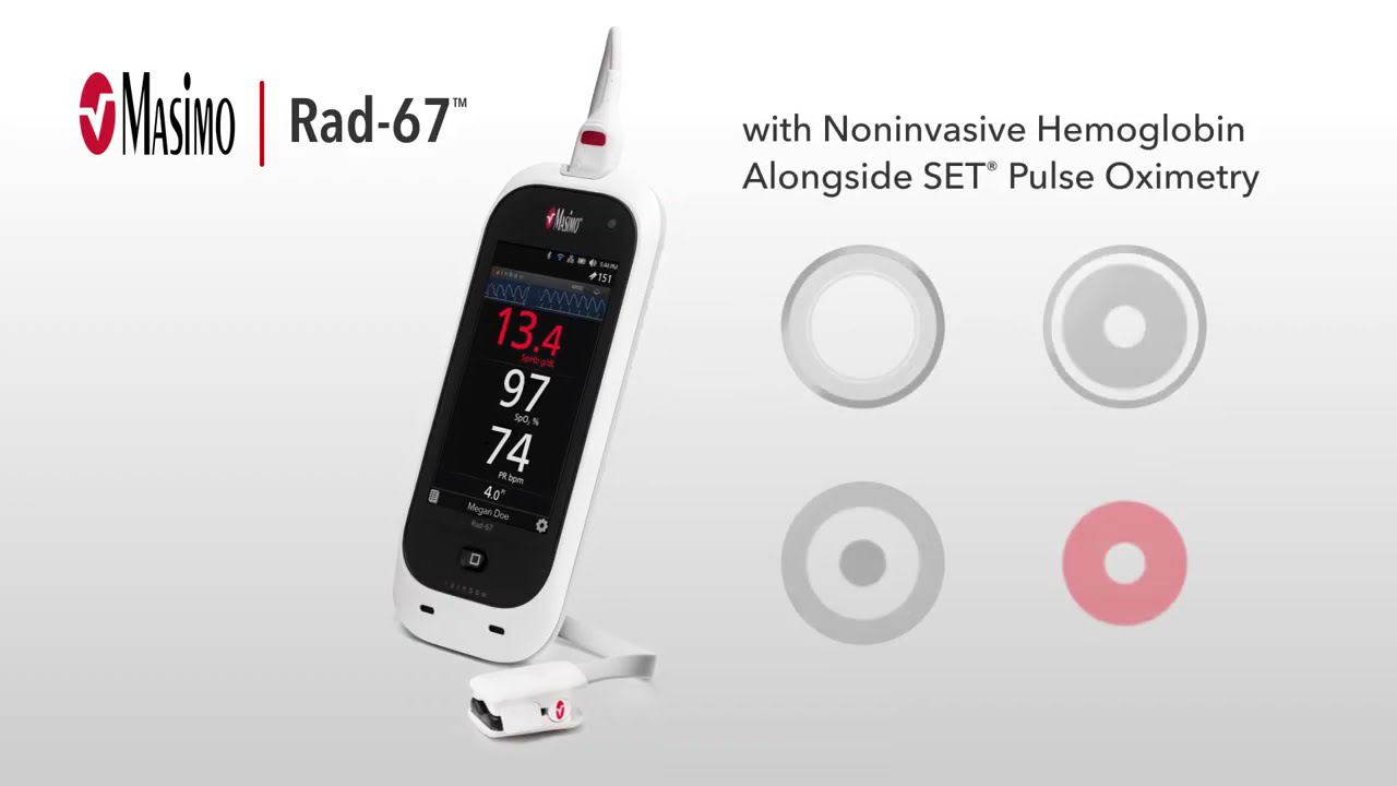 MASIMO - Co-Oximetro Rad 67 - YouTube