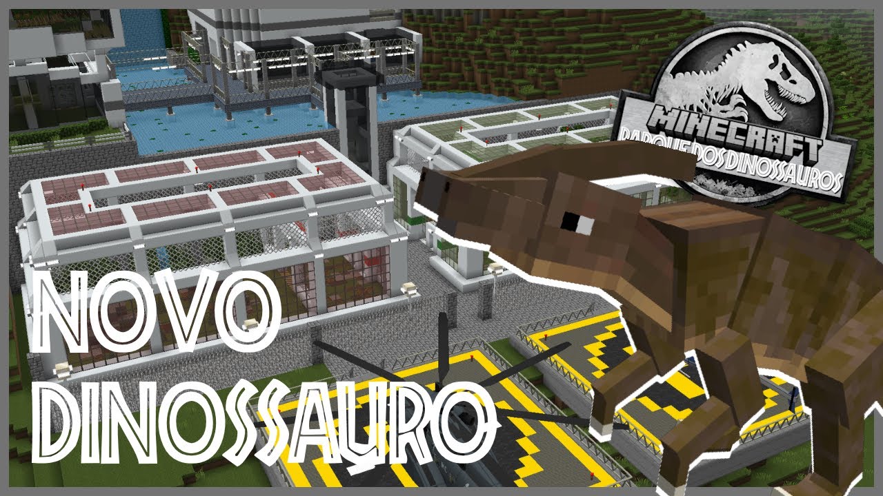 Minecraft Parque Dos Dinossauros Ep 6 Novo Dinossauro Youtube