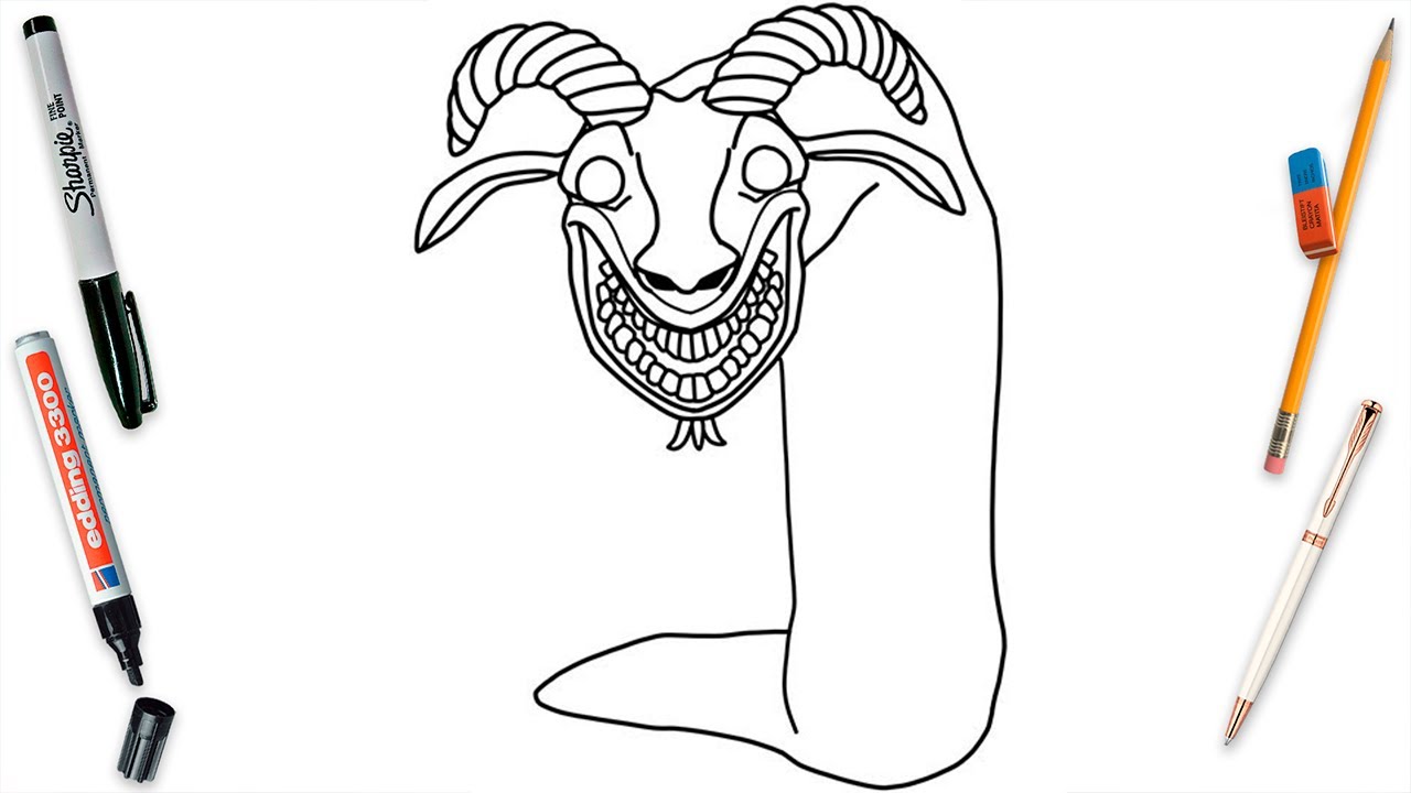 How To Draw Ramamba Easy Step By Step | Garten Of Banban Drawing ...