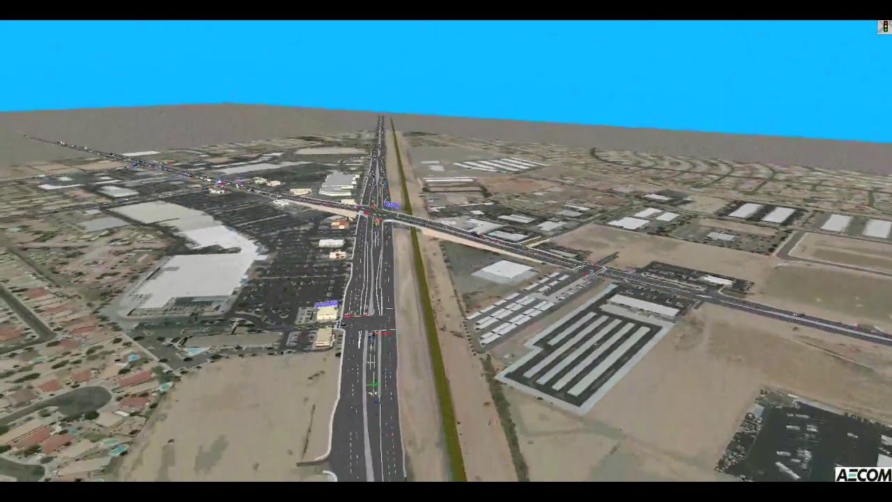 US 60 (Grand Ave.) and Bell Road Interchange animation - YouTube