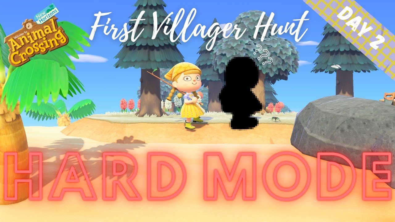 Day 2 of HARD MODE Challenge. First Villager Hunt! - YouTube
