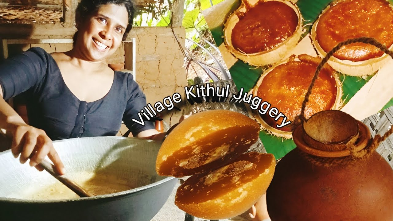 Sri Lankan Village Life 🍯 Kitul Hakuru | Jungle Cooking Sri Lanka with ...