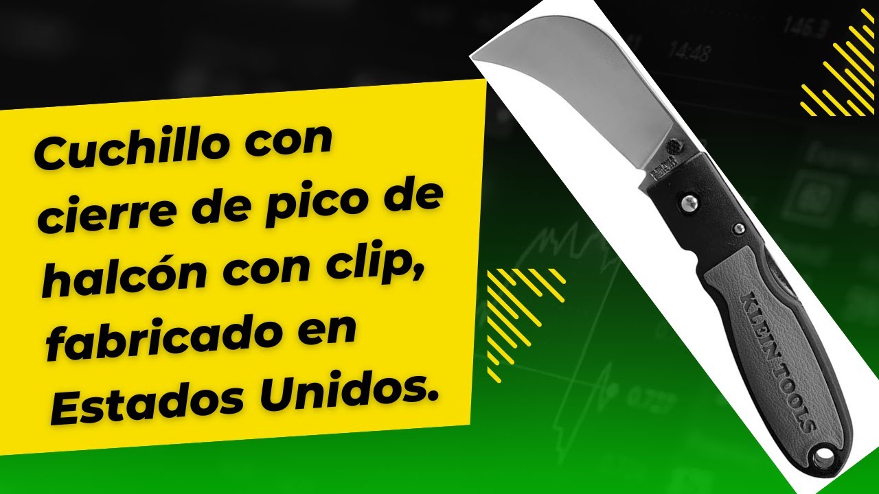 Cuchillo con cierre de pico de halcón con clip, fabricado en Estados ...