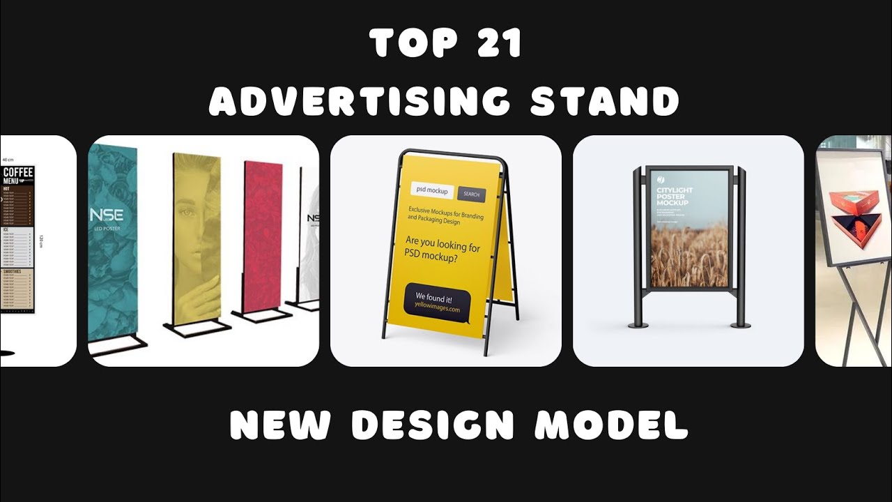 21 ADVERTISING STAND MODEL - YouTube