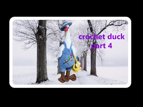 crochet amigurumi duck wing , part 4 - YouTube