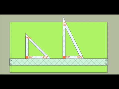 Videoaula 2 - instruções básicas do uso régua paralela e esquadros ...