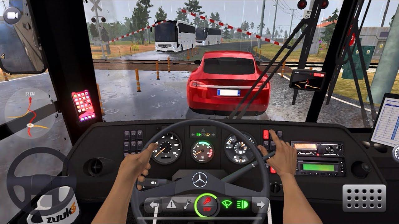 Bus Simulator Ultimate - Mobile GamePlay | Rainy Weather Driving ...