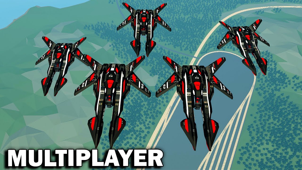 FLYING 5 INSANE SPACESHIPS!? AT ONE TIME In Stormworks Multiplayer ...