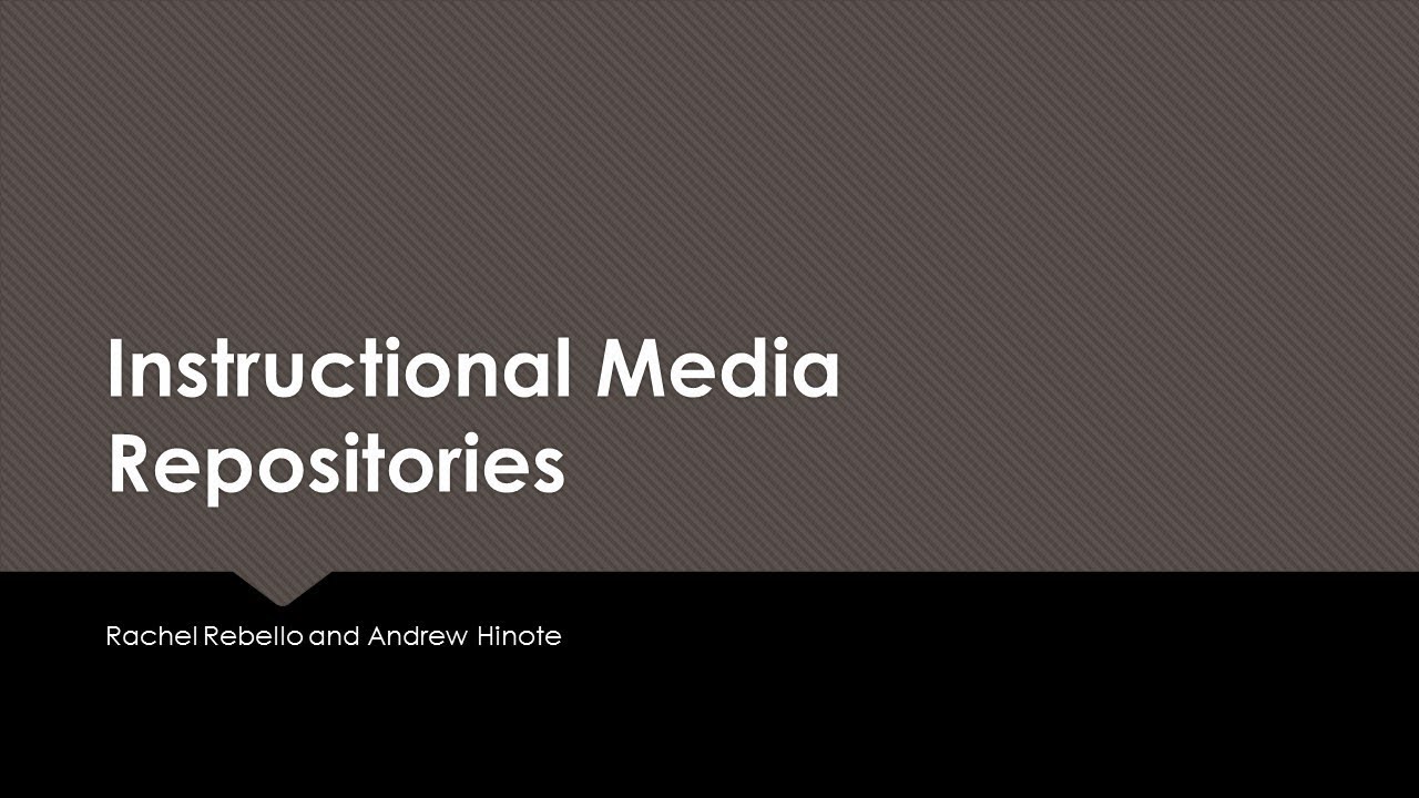 Instructional Media Repositories - YouTube