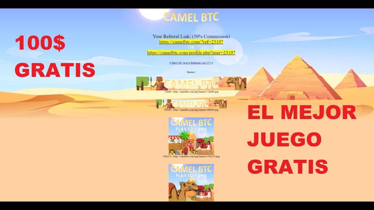 CAMEL BTC JUEGO NFT COMO GANAR 100$ GRATIS COMO VAMOS EN ESTE JUEGO MUY ...