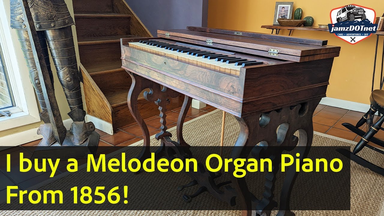 I buy a melodeon organ piano from 1856! - YouTube