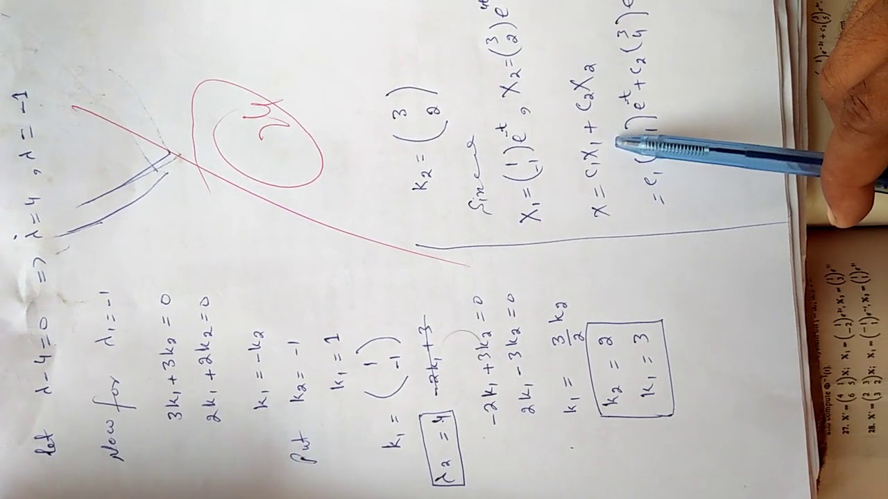 Distinct real eigenvalues - YouTube