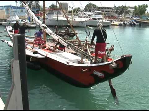Sakman sails into history - YouTube