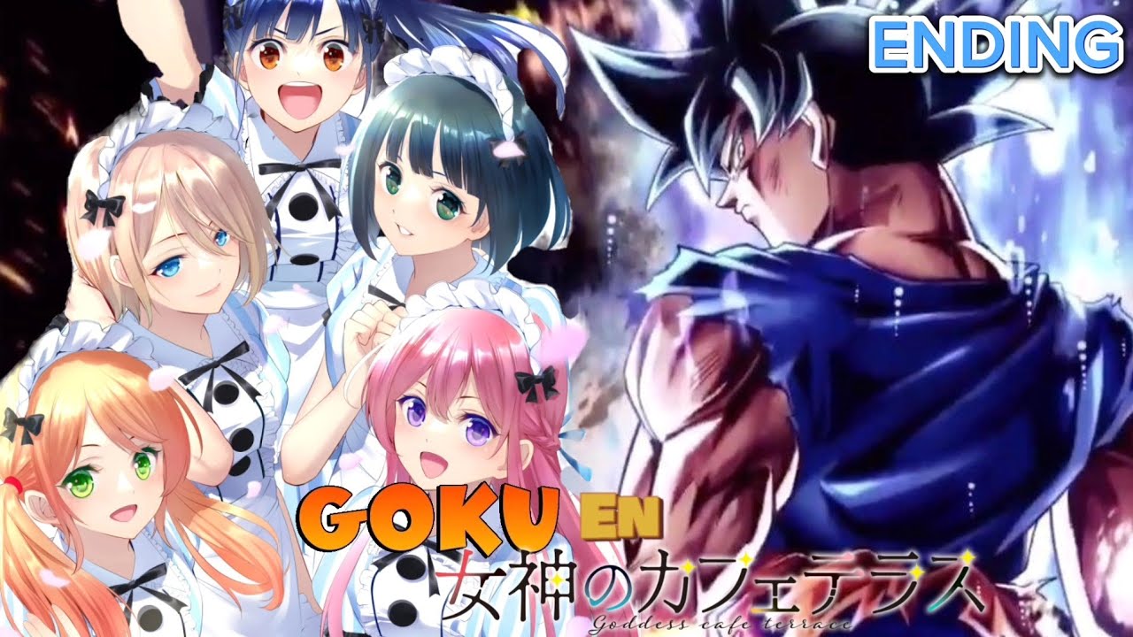 Goku en Megami No Cafe Terrace (Ending) Dragon Ball x Megami no café ...
