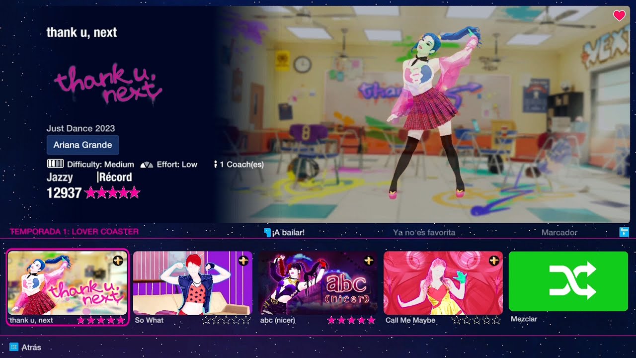 thank u next By Ariana Grande (Just Dance 2023 Edition/+/Lover Coaster ...