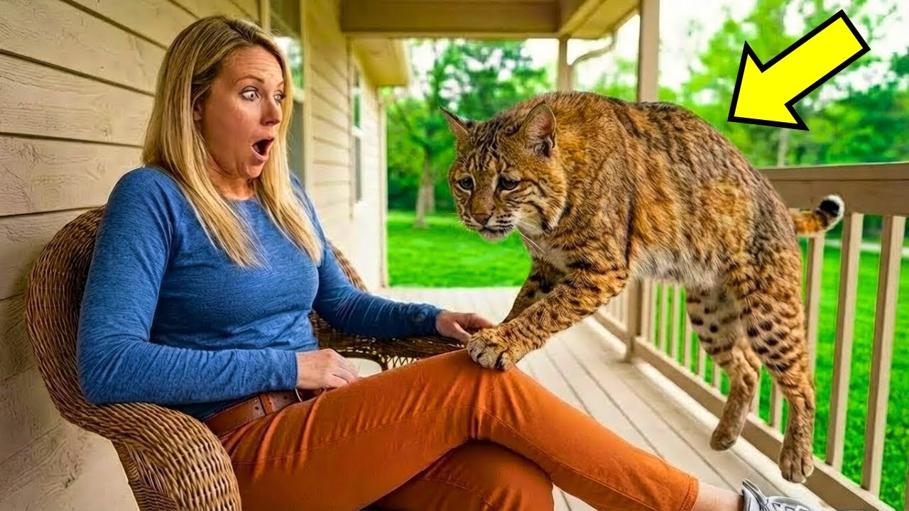 Crying Bobcat Begs Woman for Help – She Screams In Horror When She Sees ...