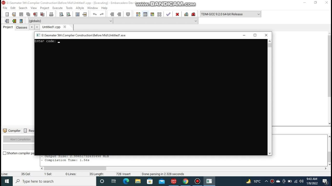 Stream of Tokens for Compiler Construction | C++ Program - YouTube