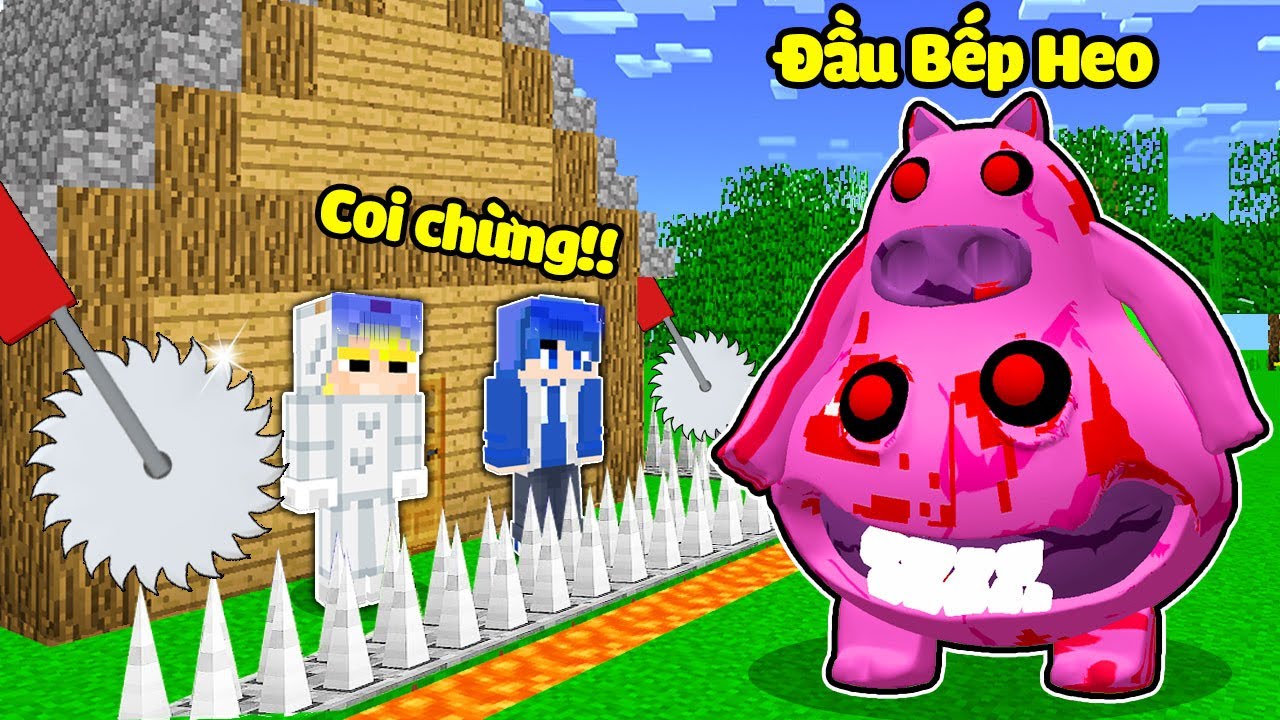 TÔ GÀ THỬ THÁCH 24H XÂY NHÀ AN TOÀN CHỐNG ĐẦU BẾP HEO KINH DỊ TRONG ...