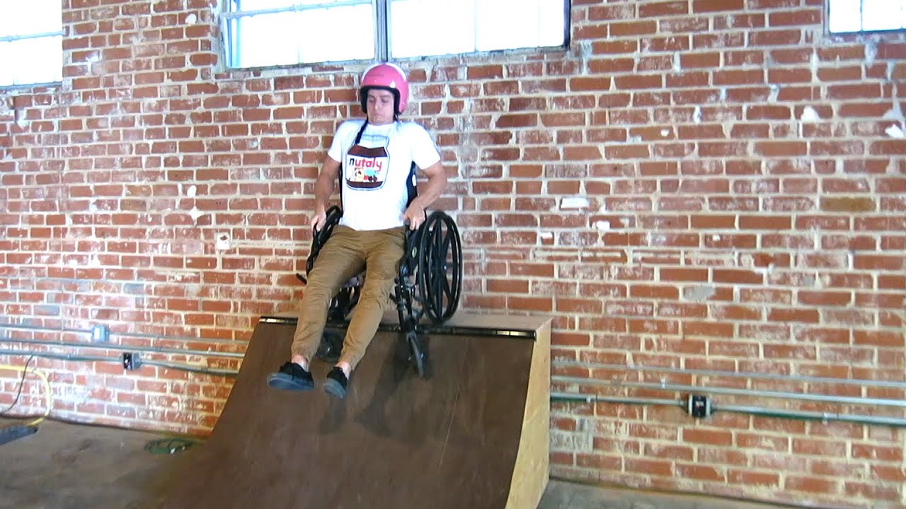 Half Pipes With A Wheelchair! - YouTube
