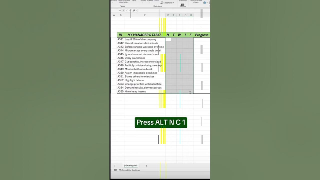 Adding Progress In Excel Exceltricktolearn Exceltech Exceltrick2024 Excelshortcuts Shorts