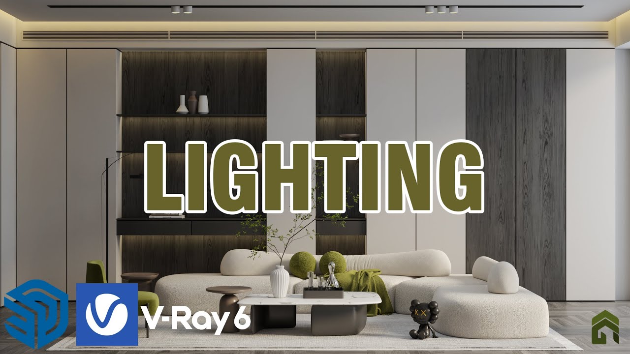 Sketchup Vray Living Room Lighting Tutorial - YouTube