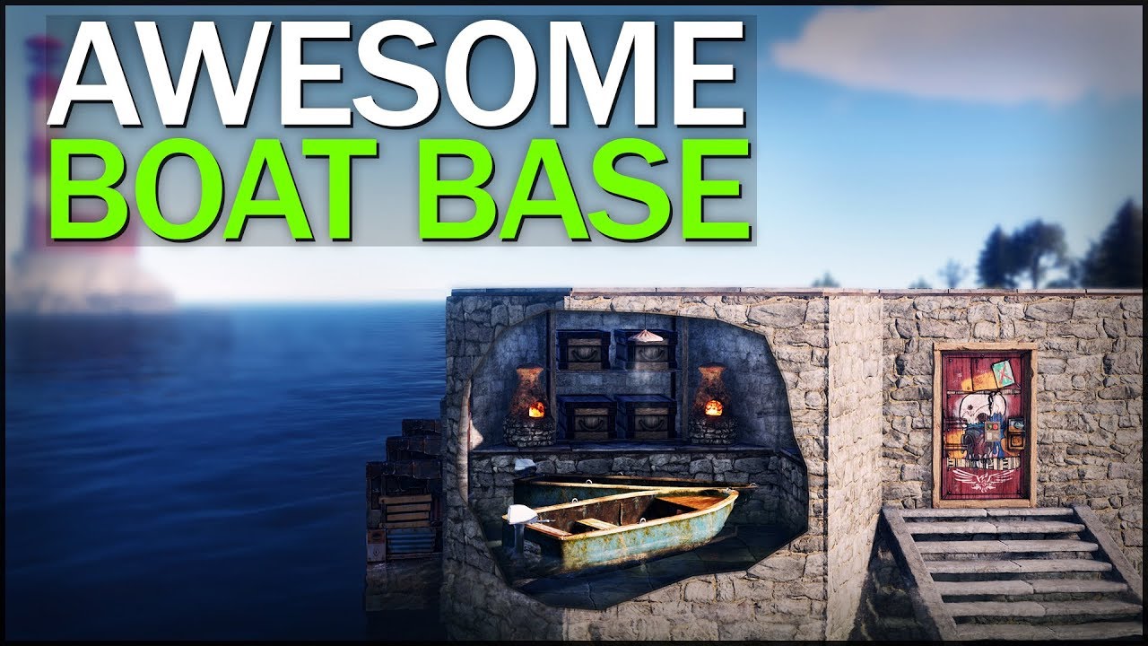 Starting the AWESOME BOATHOUSE BASE! - Rust Solo Survival - YouTube