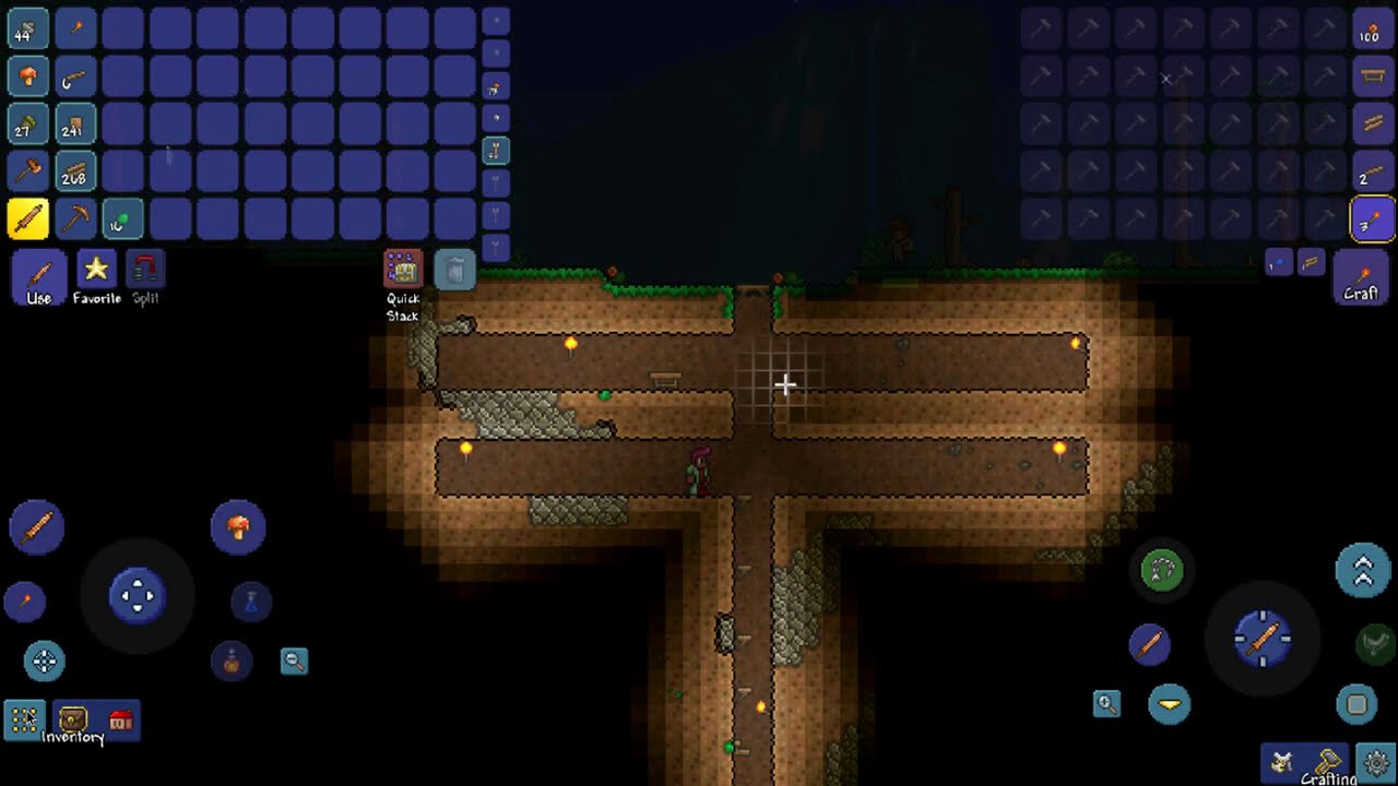 Terraria ep .5 -Bunker building *No commentary* - YouTube