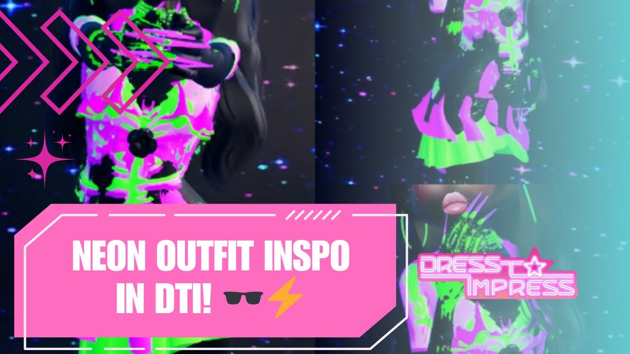Glow in the Dark Fashion?! Neon Outfit Inspo in DTI! 🕶️⚡ - YouTube