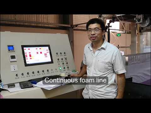 Maxtech continuous foam machine, pu foam machine, maxfoam - YouTube