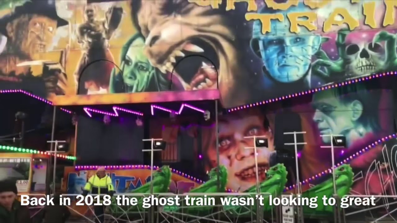 GHOST TRAIN RIDE breaks down! - Ghost train ride refurbishment 2019 ...