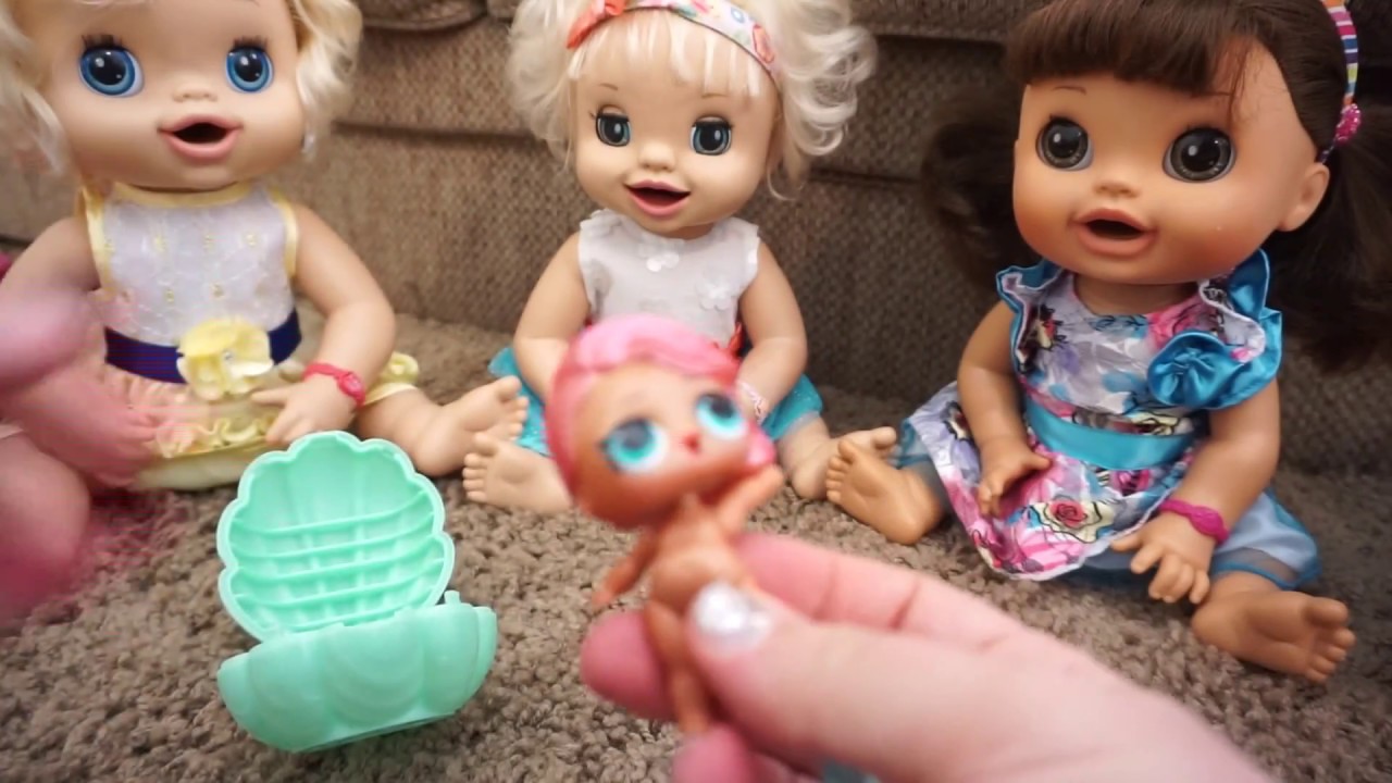 BABY ALIVE Opens LOL SURPRISE DOLL BALLS And Ruins Easter Candy! - YouTube