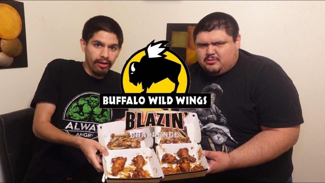 Trying the Buffalo Wild Wings Blazin' Challenge! - YouTube
