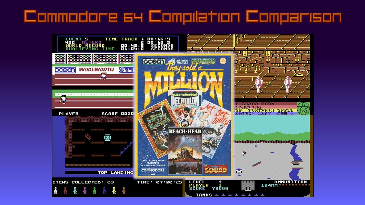 Commodore 64 Compilation Comparison: They Sold A Million (1985) - YouTube